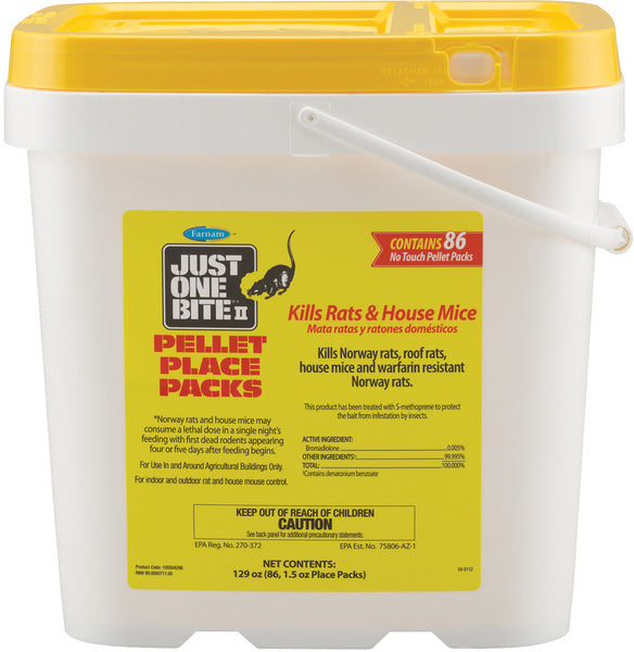Just One Bite II Rodent Control Pellet Place Packs 86ct – Amber Glen ...