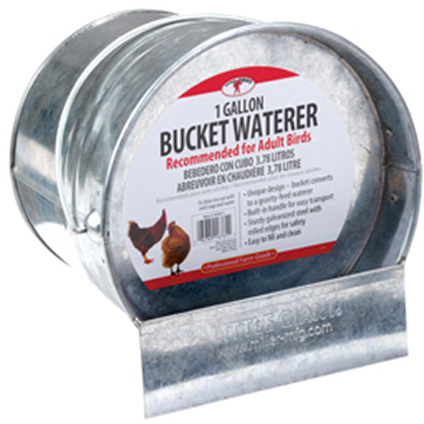 Miller Little Giant Galv Bucket Poultry Waterer 1 gal – Amber Glen Feed ...